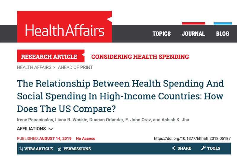 The Relationship Between Health Spending and Social Spending: A ...