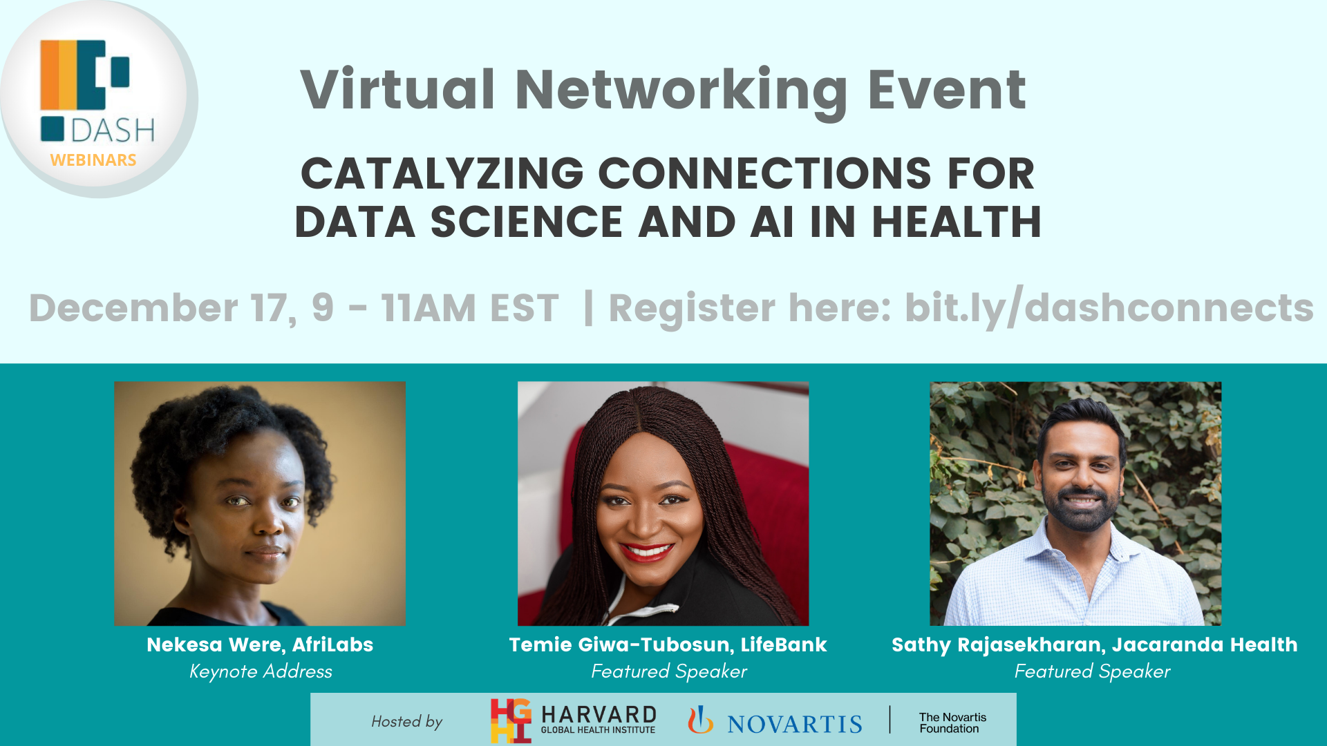 DASH Virtual Networking Event - Catalyzing Connections for Data Science ...