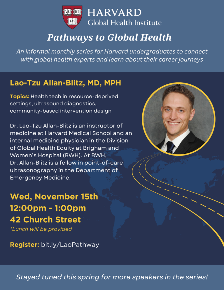 Pathways to Global Health with Lao-Tzu Allan-Blitz - Harvard Global ...