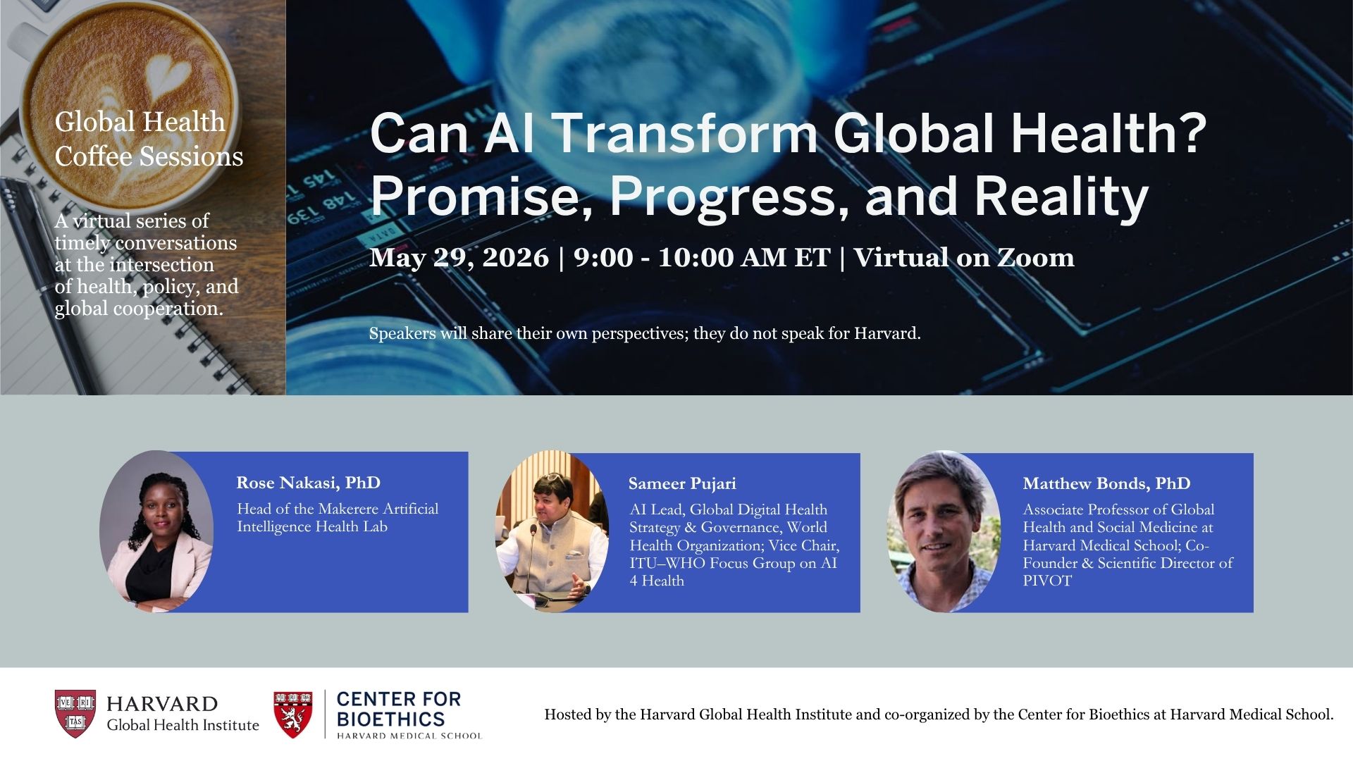 RECORDING: Can AI Transform Global Health? Promise, Progress, and ...